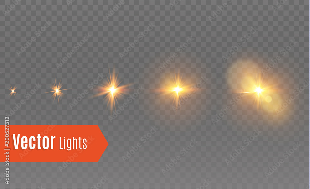 Glow light effect. Star burst with sparkles.Animation star. Stock ...