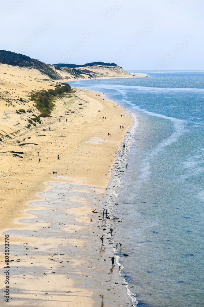 Dune of Pilat (Grande Dune du Pilat), the tallest sand dune in Europe ...