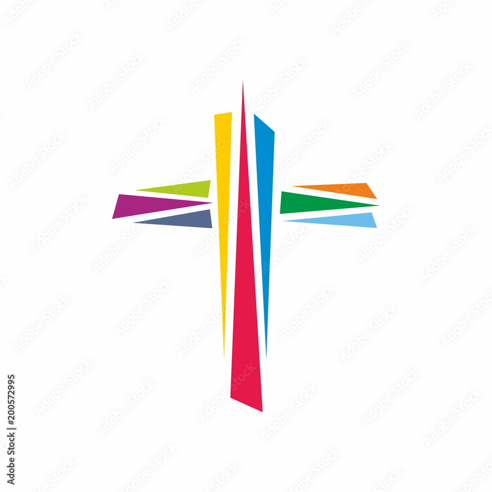 Church logo. The cross of Jesus Christ is a symbol of death and victory ...