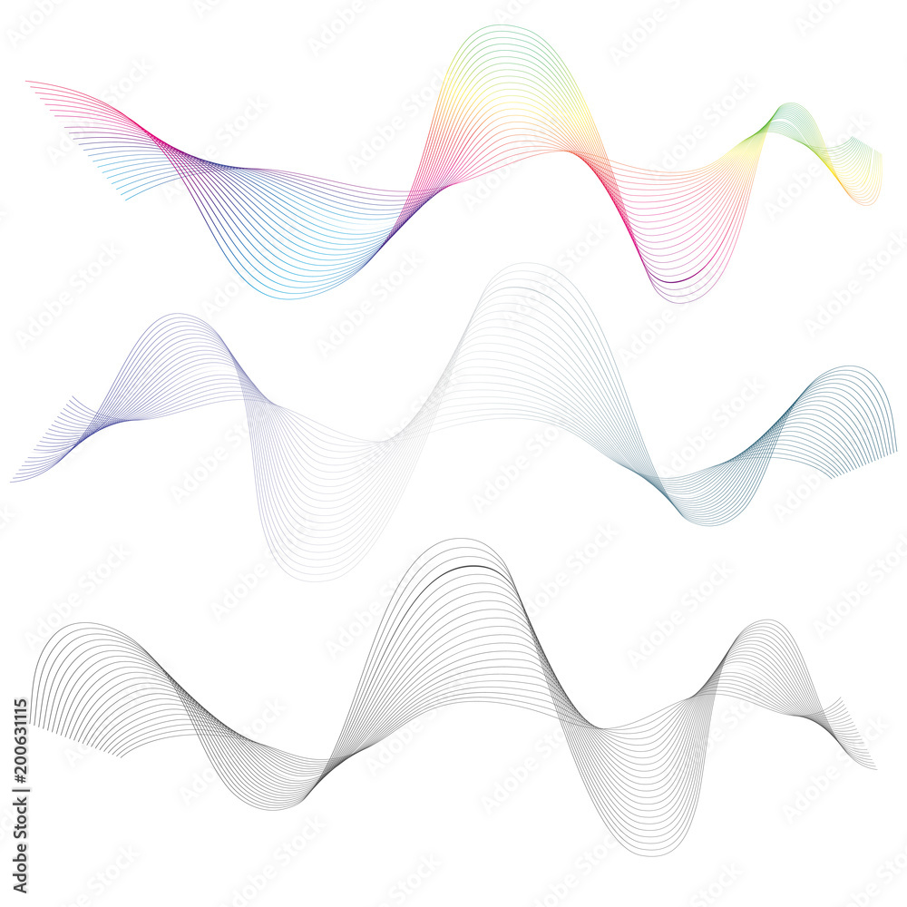 Curved Lines Design Element