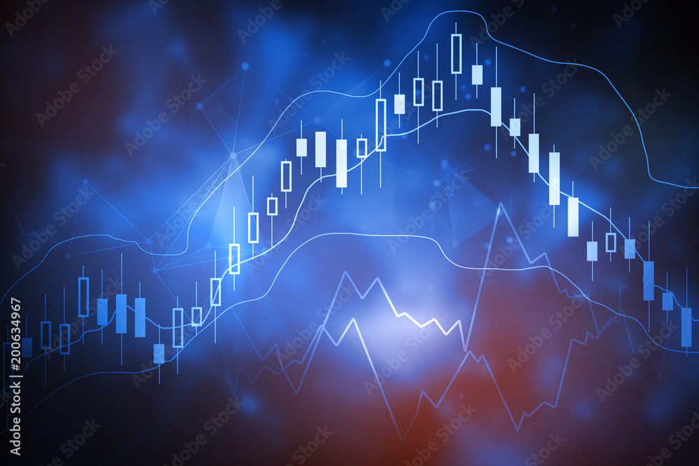 Abstract forex chart backdrop Stock Photo | Adobe Stock