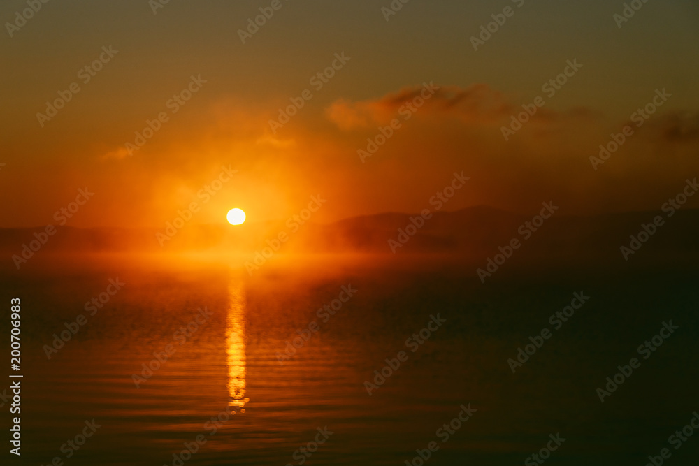 Giant Orange Sunrise