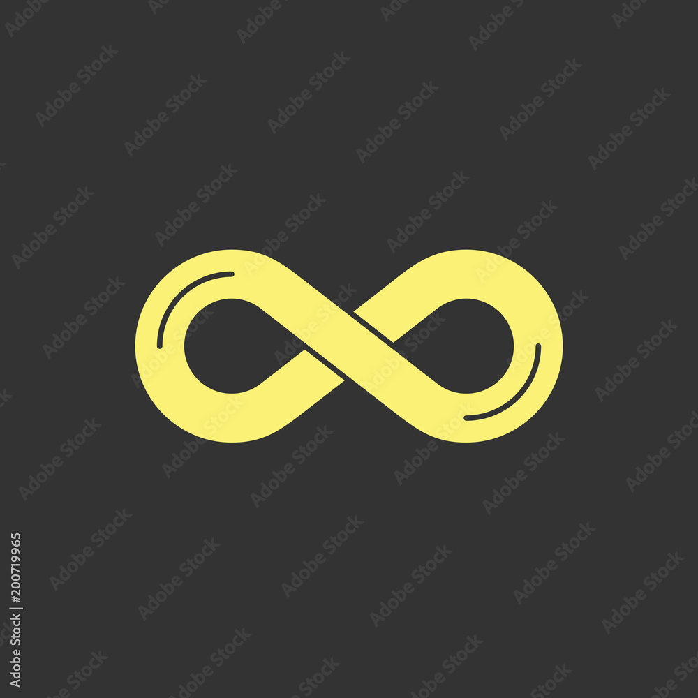 Infinity symbol icon Stock Vector | Adobe Stock