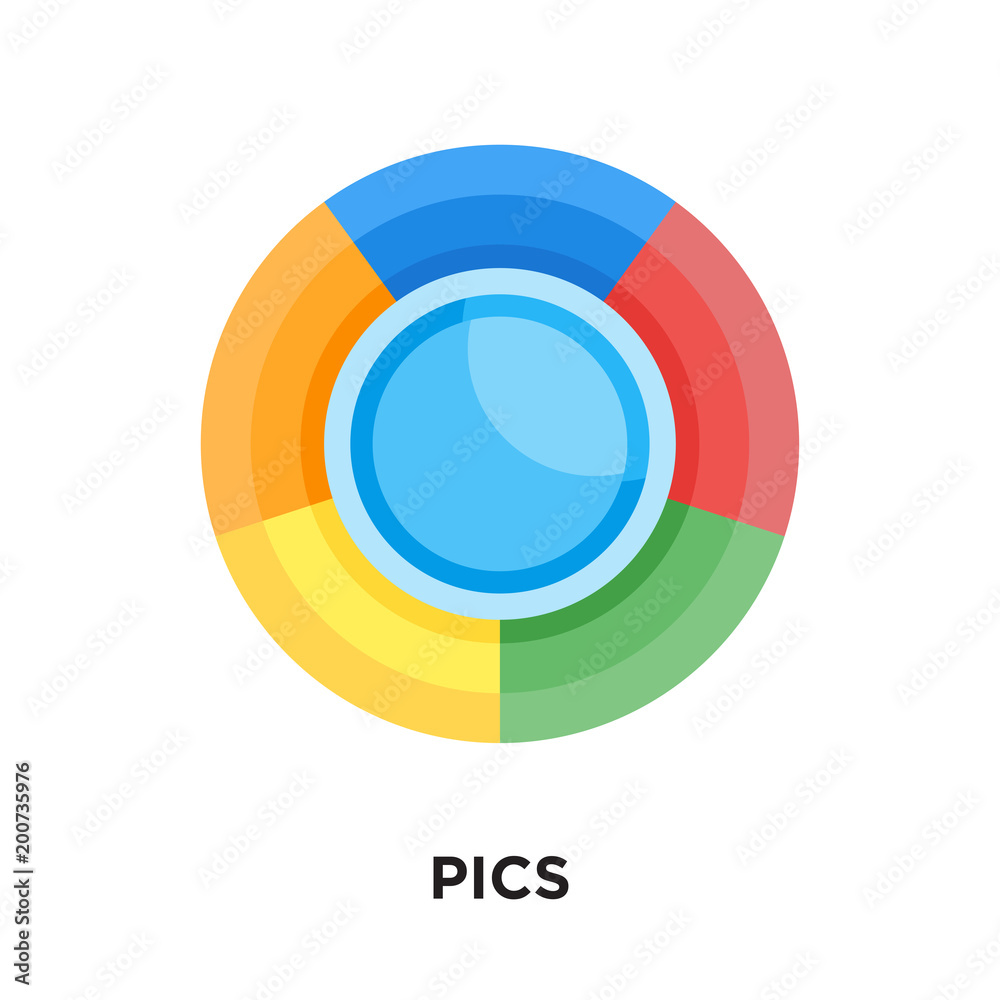 logo pics isolated on white background for your web, mobile and app ...