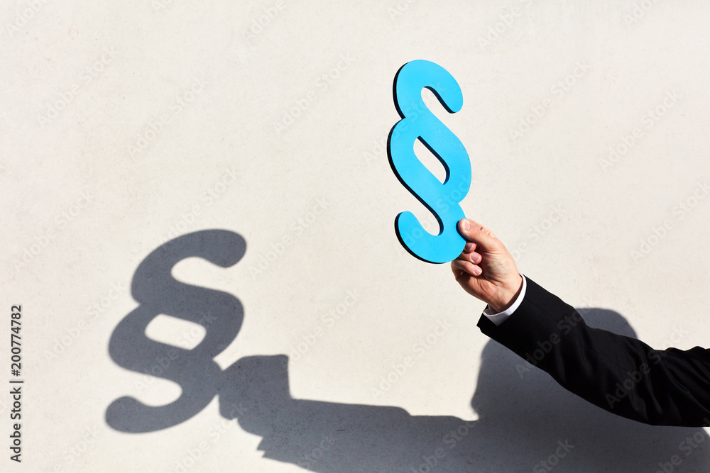 Paragraph als Symbol für Pro und Contra Stock Photo | Adobe Stock