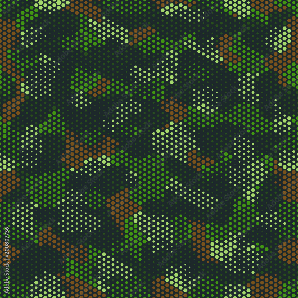 Camouflage seamless pattern. Abstract military fashion colorful urban ...