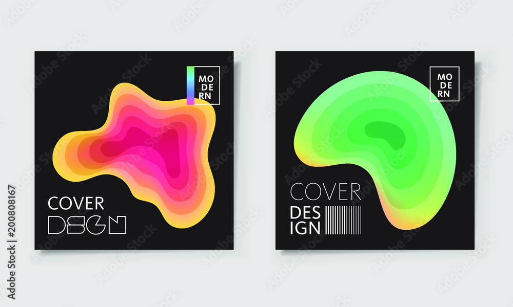 Papercut layers on white paper. Craft colorful 3d multi layers texture ...