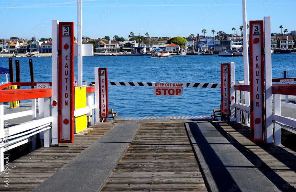 Car ferry loading ramp with water in background Stock Photo | Adobe Stock