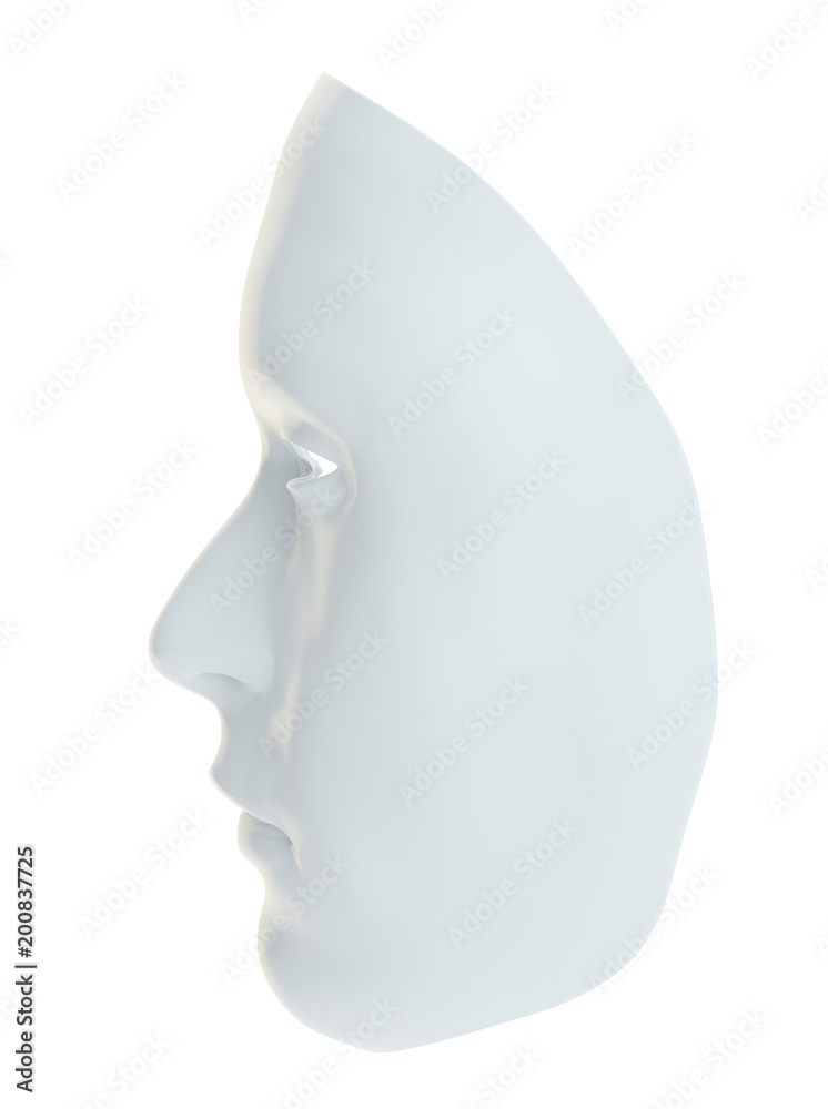 White mask similar to the robot's face Stock Illustration | Adobe Stock