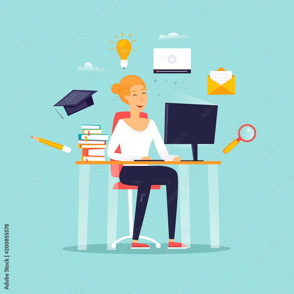 Computer Training Vector
