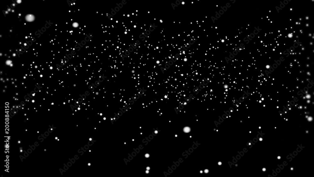 Dust Particles. Natural Floating Organic Particles On Black Background ...