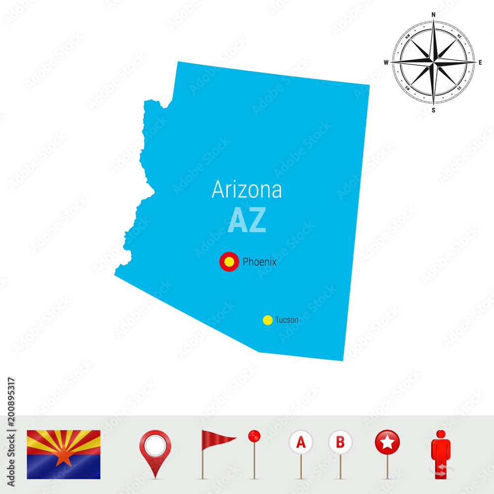 Official Flag Of Arizona