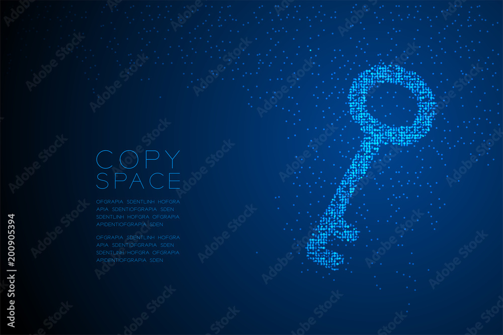 Abstract Geometric Circle dot pattern Key shape, Security privacy ...