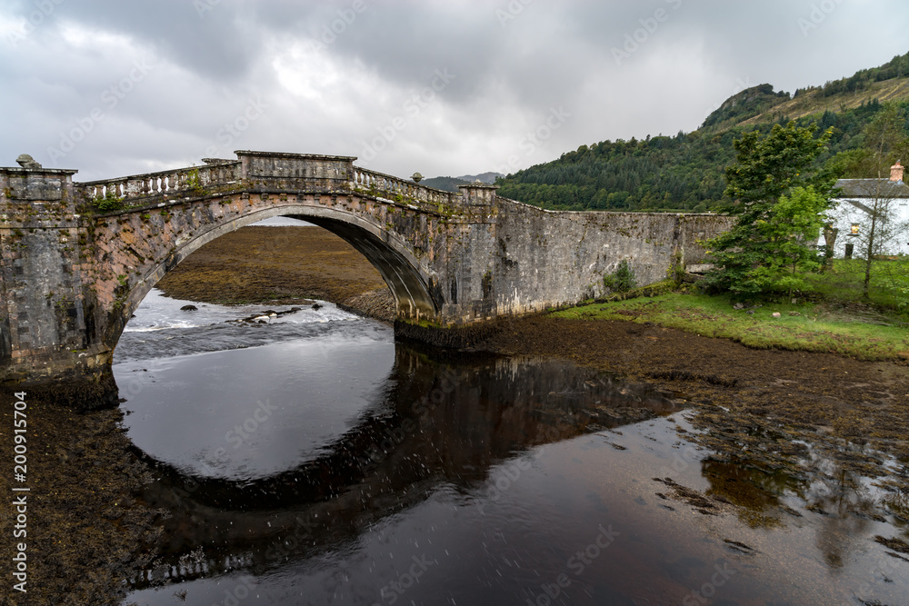 Garron Bridge over the Gearr Abhainn river, Highlands Scotland Stock ...