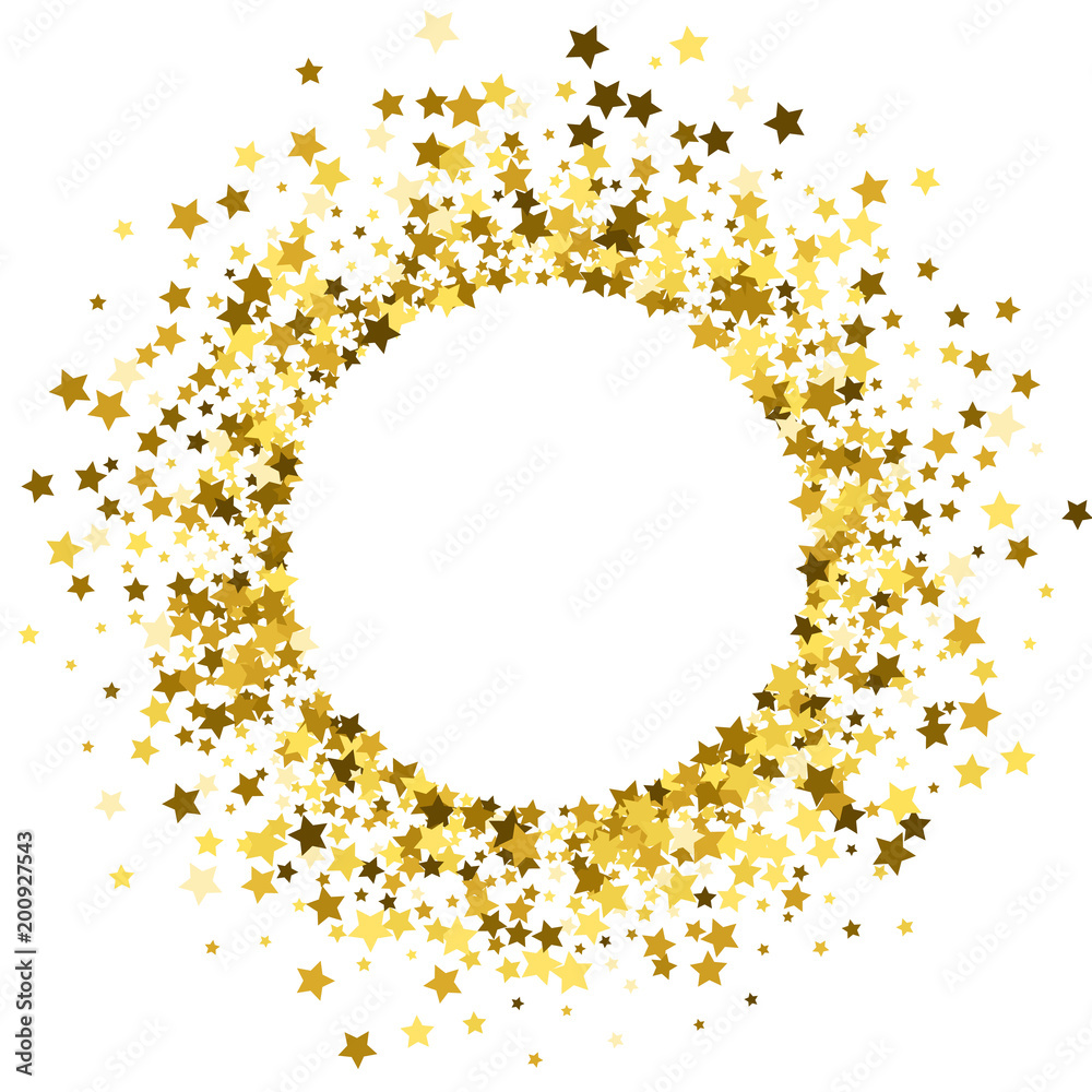 Frame or border of stars Stock Vector | Adobe Stock