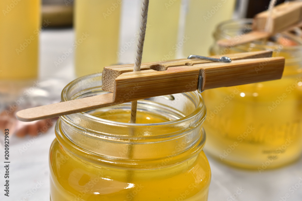 Candle Making Process Stock Photo | Adobe Stock