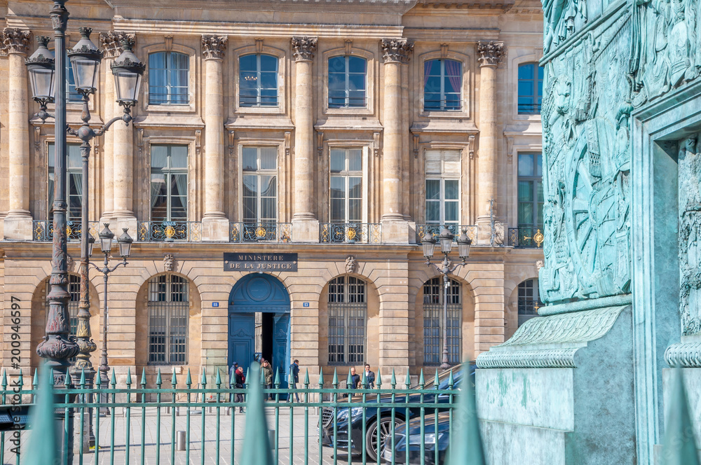 Ministère de la justice place Vendôme Paris Stock Photo | Adobe Stock