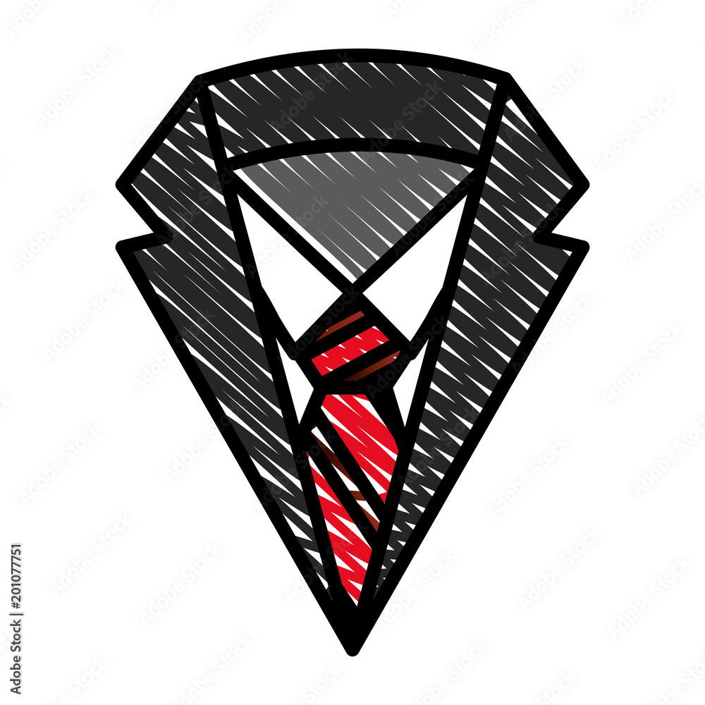 Drawing Of A Suit And Tie