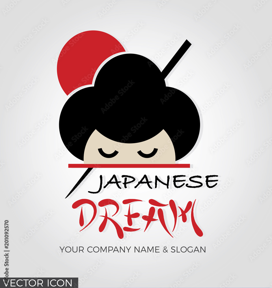 Japanese Style Logo/Icon Stock Vector | Adobe Stock