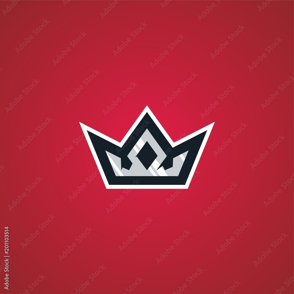 crown king sport esport gaming logo vector download Stock Vector ...