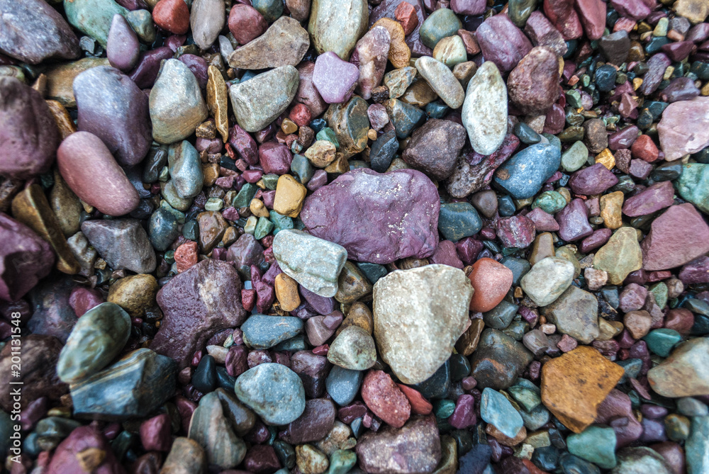 Colorful Pebbles from Lake McDonald, Glacier National Park, Montana ...