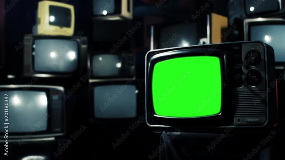 1980s Style Television with Green Screen. Iron Tone. Zoom In. You can ...