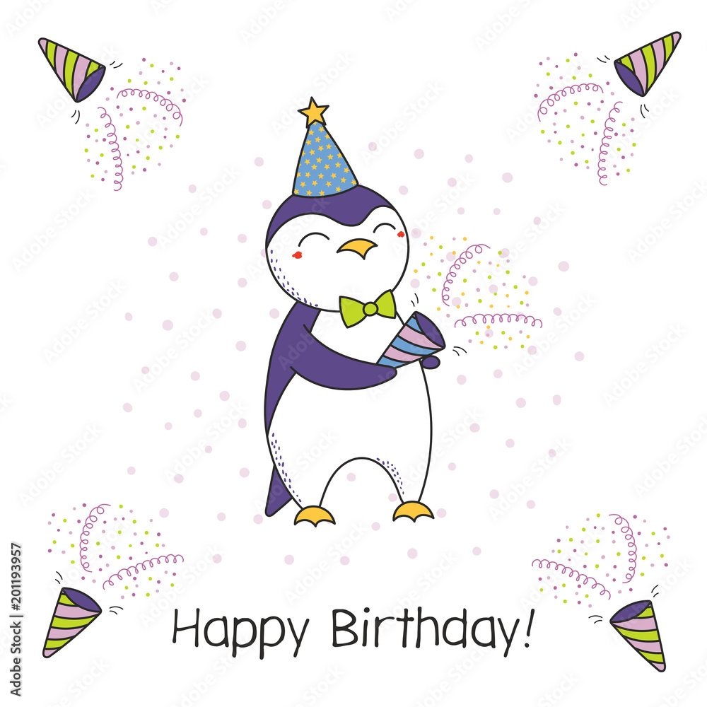 Socially Awkward Penguin Happy Birthday