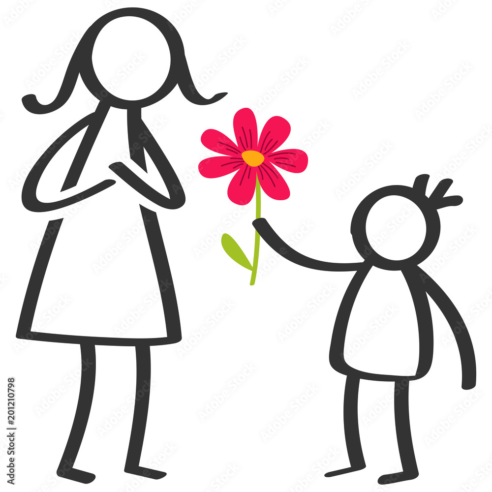 Mother Stick Figure