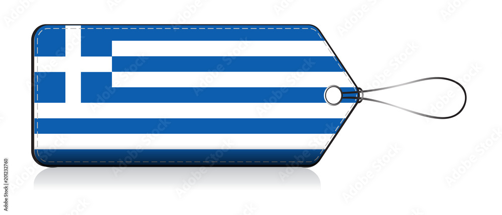 Greek flag label, Made in Greece Stock Vector | Adobe Stock