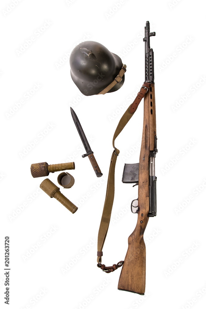 Weapons of the Russian army in the period 1939-1940 Grenades, Tokarev ...
