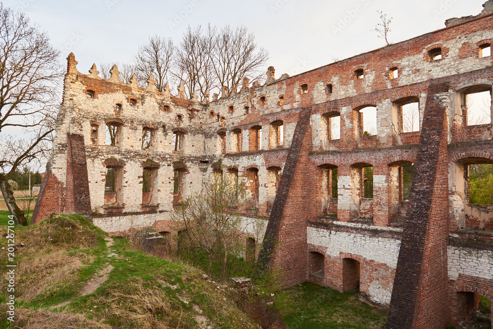 Ruiny zamku w Krupem Stock Photo | Adobe Stock