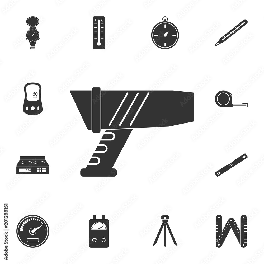 Police Speed Gun icon. Simple element illustration. Police Speed Gun ...
