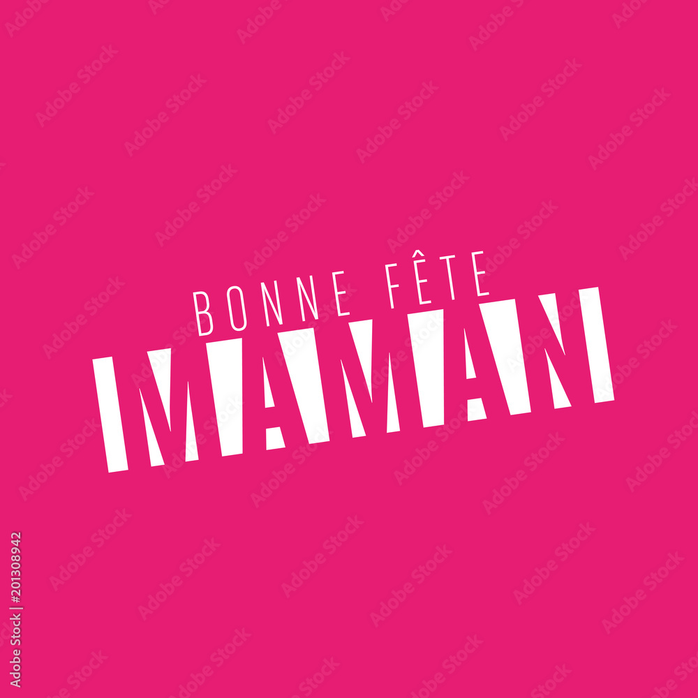 bonne fête maman Stock Vector | Adobe Stock
