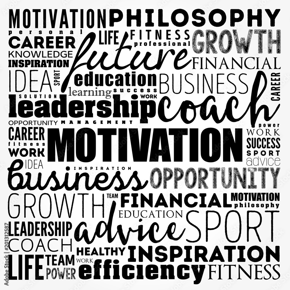 Inspirational Word Collage