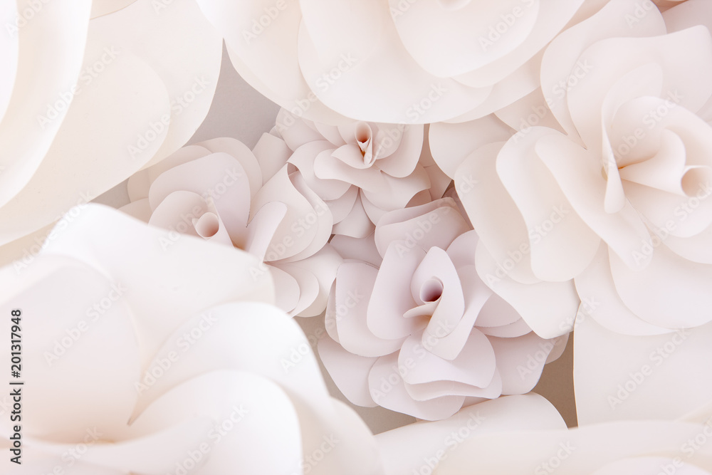 Paper Flower wall mural wallpaper | Muraledesign.com
