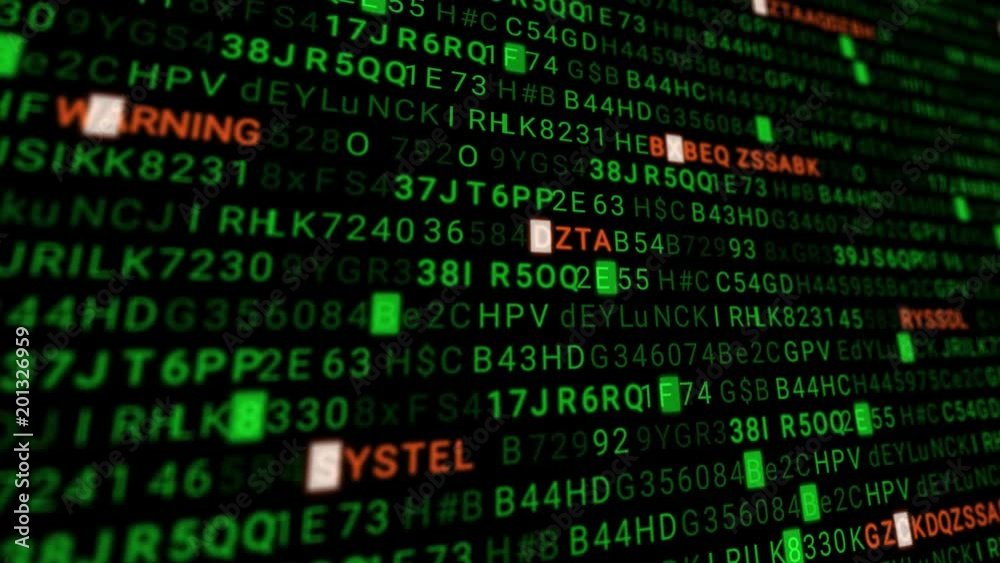 Code Animation - Green - 3D Transparent Background Stock Video | Adobe ...