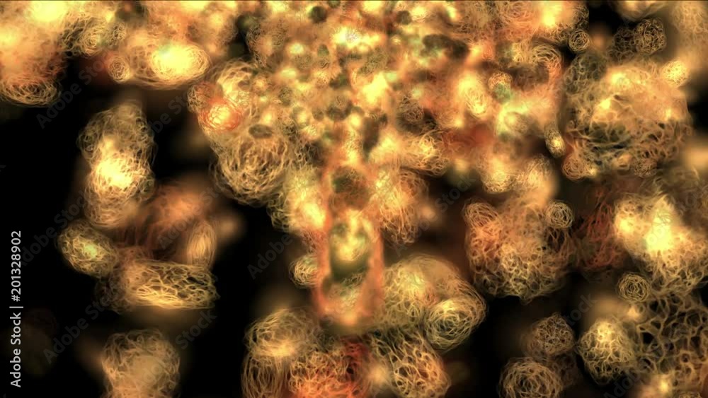 4k a group of missiles launched,Eruption of flame,explosion gold fire ...