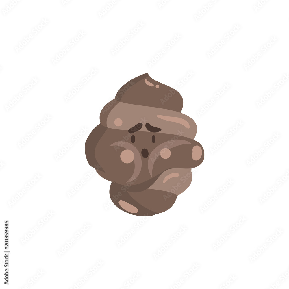 Cartoon illustration of shit. Stock Vector | Adobe Stock