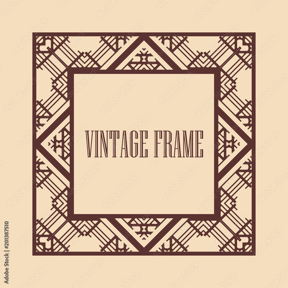 Poster Art Deco frame border – Wall Art | UkPosters