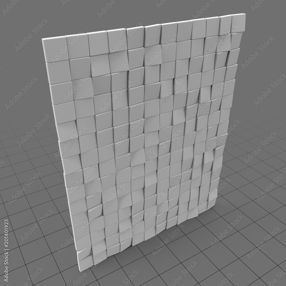 Decorative wall tiles (quads) Stock 3D asset | Adobe Stock