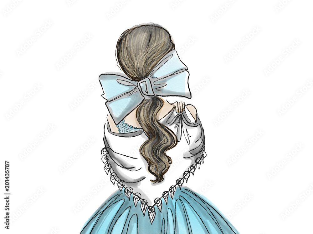 Sketch Girl Back