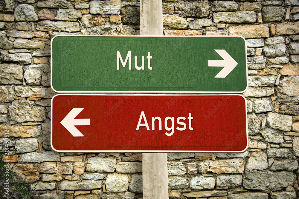 Schild 316 - Mut ilustración de Stock | Adobe Stock