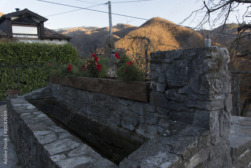 Brugnello, borgo di montagna dell'alta val Trebbia Stock Photo | Adobe ...