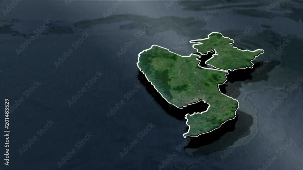 Soccsksargen - Animation Map Regions of the Philippines Stock Video ...