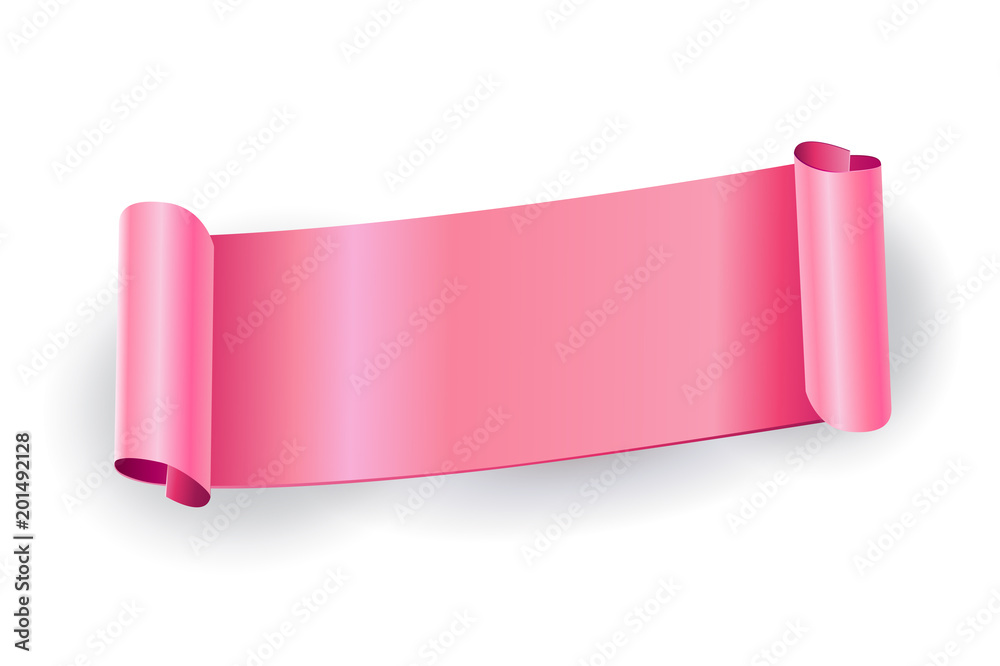 Pink Banner Vector