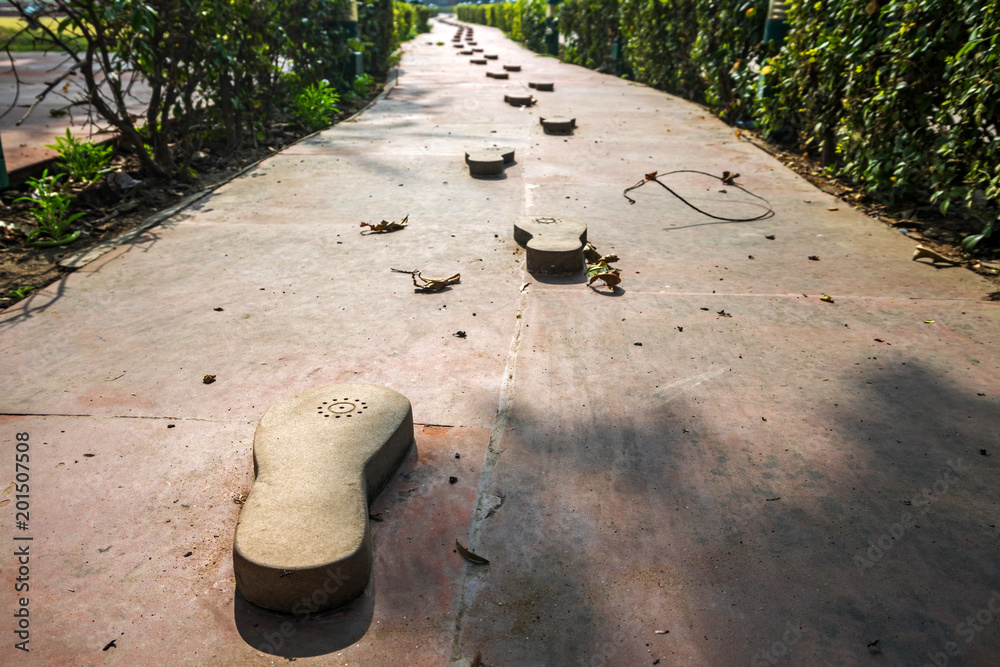 Gandhi memorial steps and stone Stock Photo | Adobe Stock