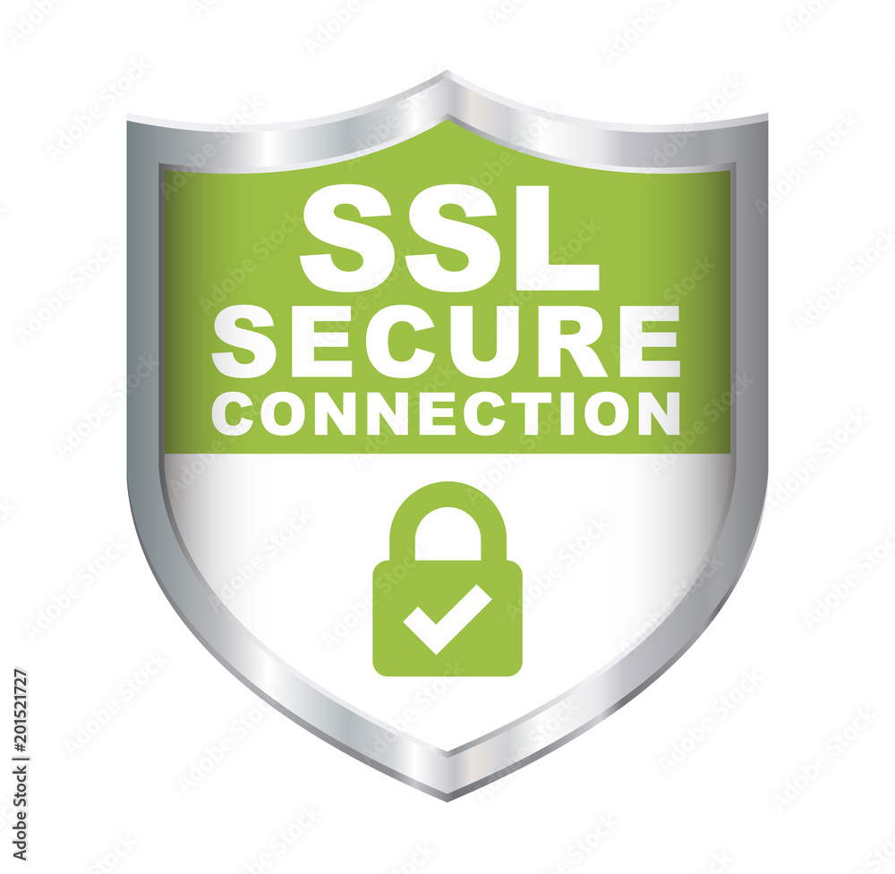 SSL Secure Connection Badge Stock Vector | Adobe Stock