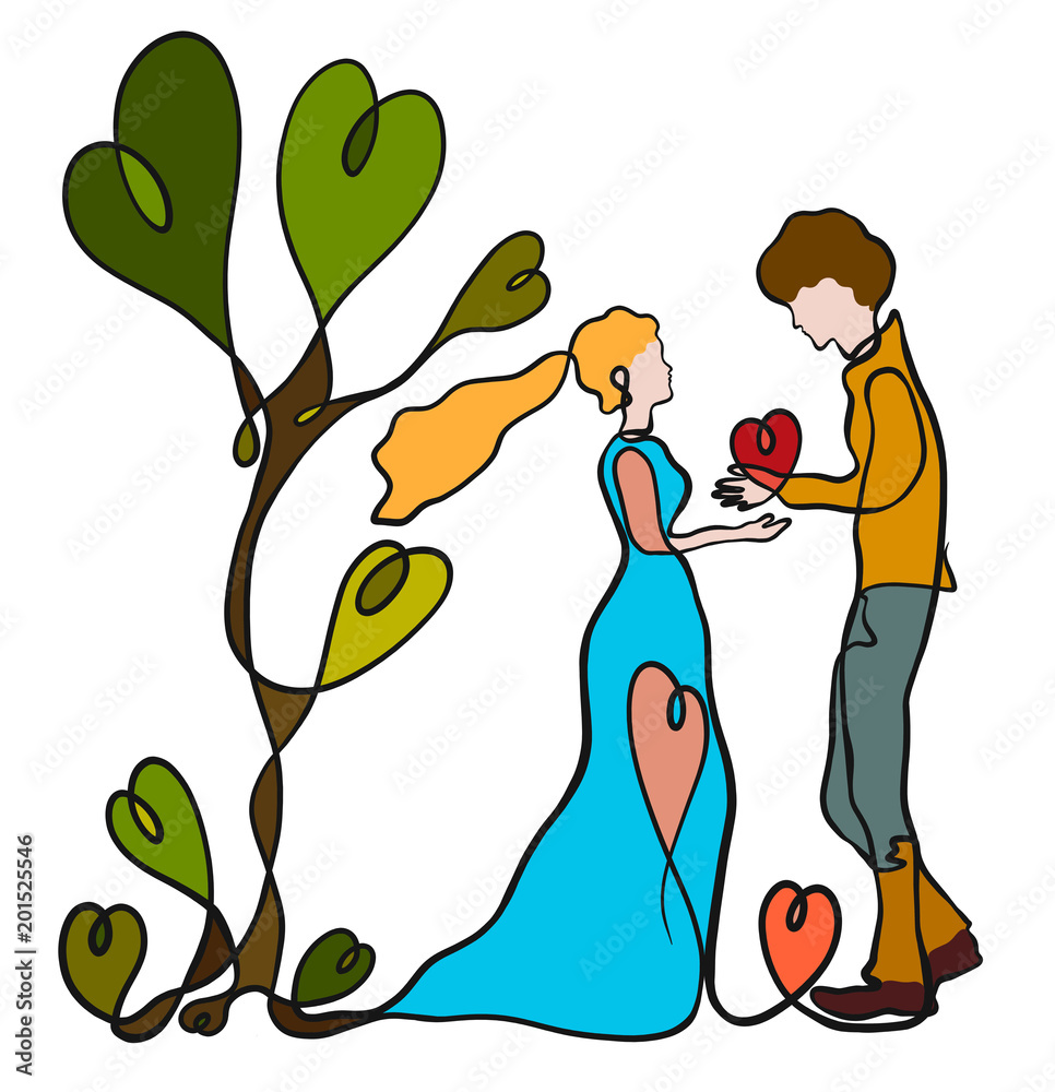 The Giving Tree Illustrations Heart