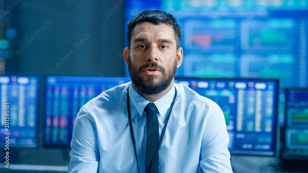 Professional Stock Market Trader Charismatically Talks into the Camera ...
