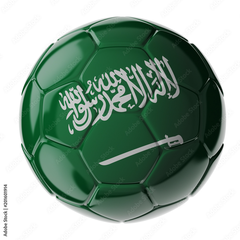 Soccer ball. Flag of Saudi Arabia Stock Illustration | Adobe Stock